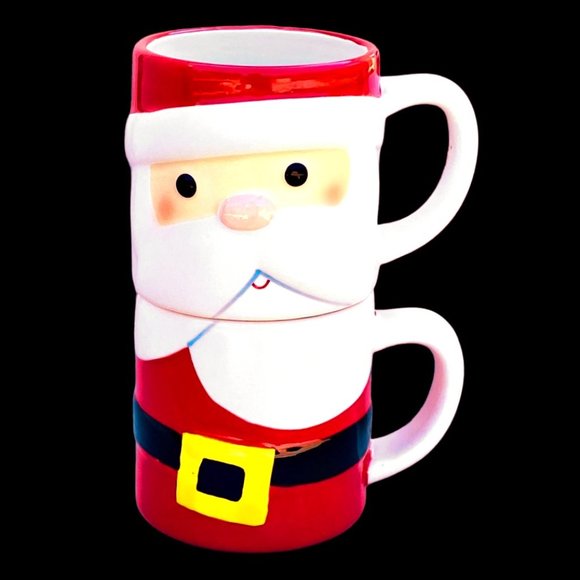 Hallmark | Dining | Set Of Two Hallmark Santa Claus Face Body Christmas ...